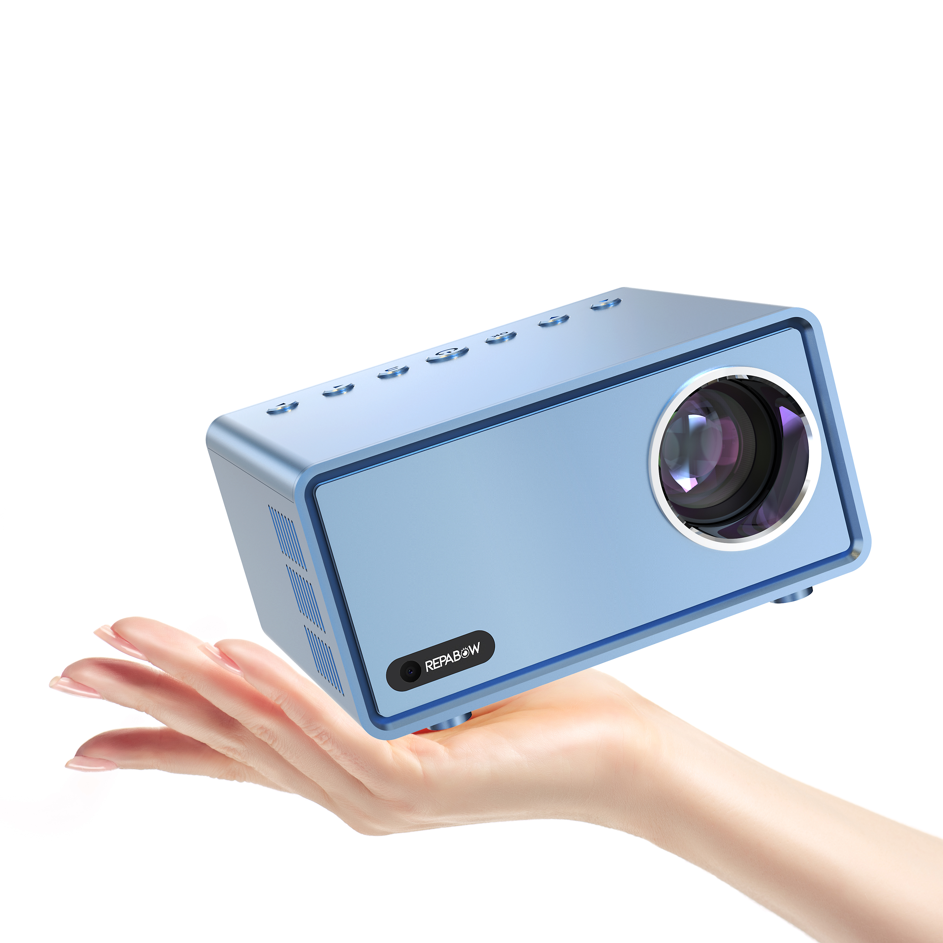 Mini Projector, 2024 Newest Portable Outdoor Projector with Wifi and ...