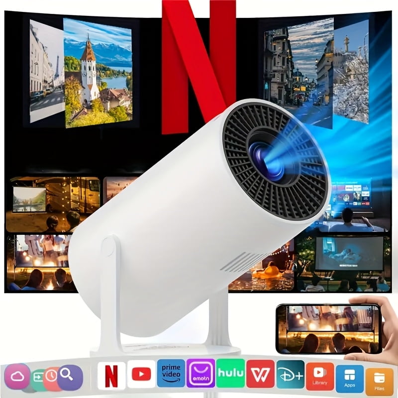 Mini Projector/Adjustable 180° Projection Angle Projector, 200ANSI ...