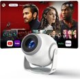 Mini Projector with Android 14 OS, 1080P/4K/8K Video Decoding, WiFi 6 ...