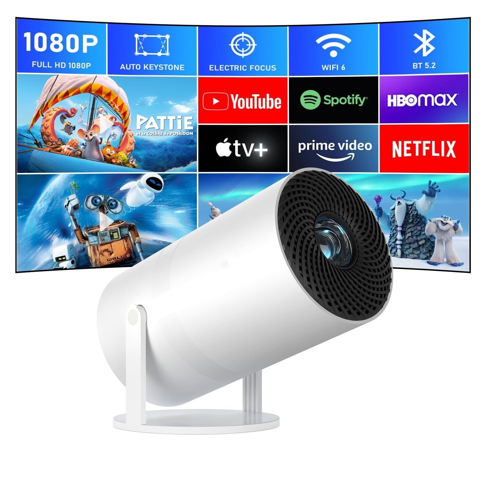 Mini Projector with Android System, XuanPad Portable Projector with ...