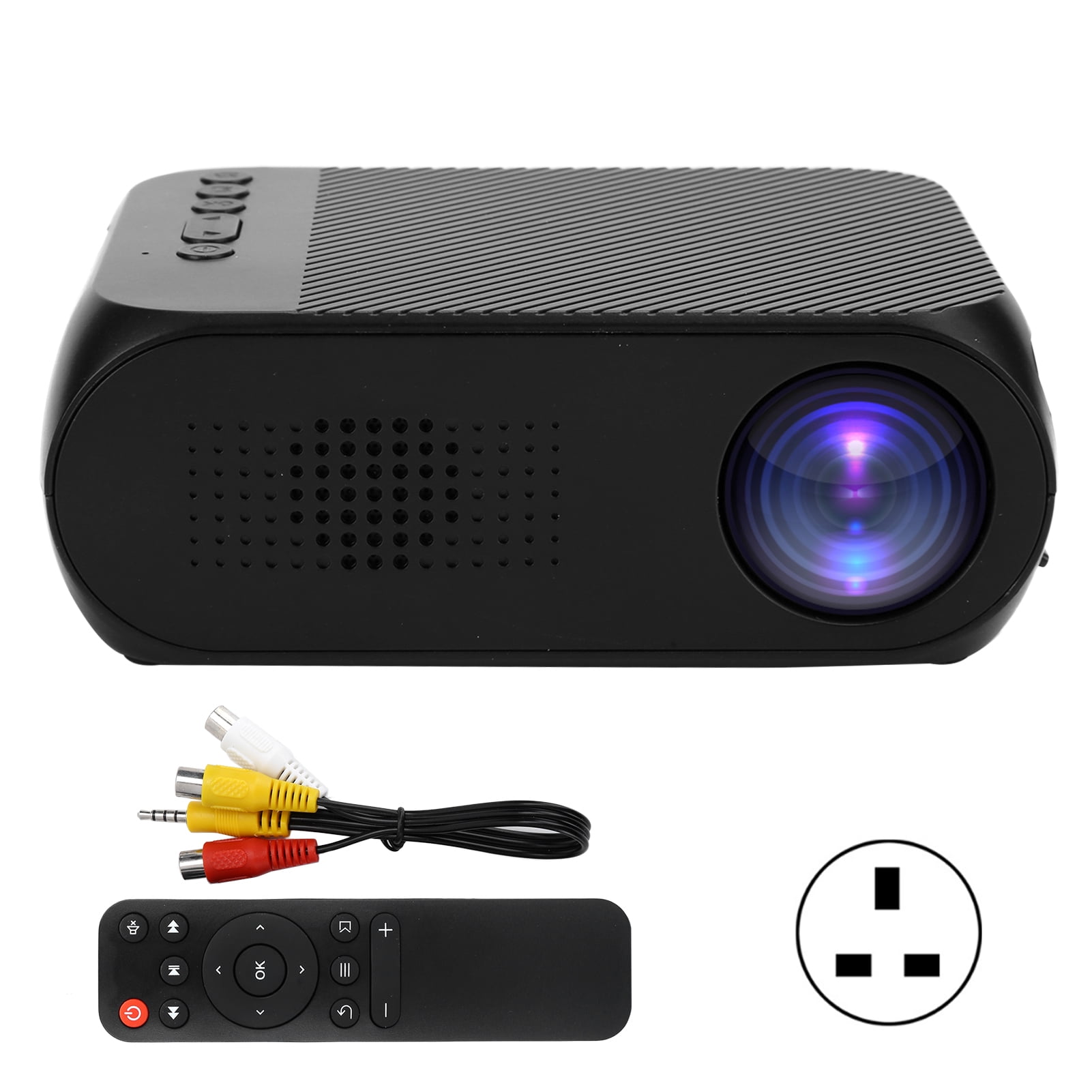 Mini Projector Black Micro 1080P HDMI Multi Function Home Theater YG320 ...