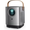 Mini Projector with Handle Design, 1080P Portable Projector with 5G ...