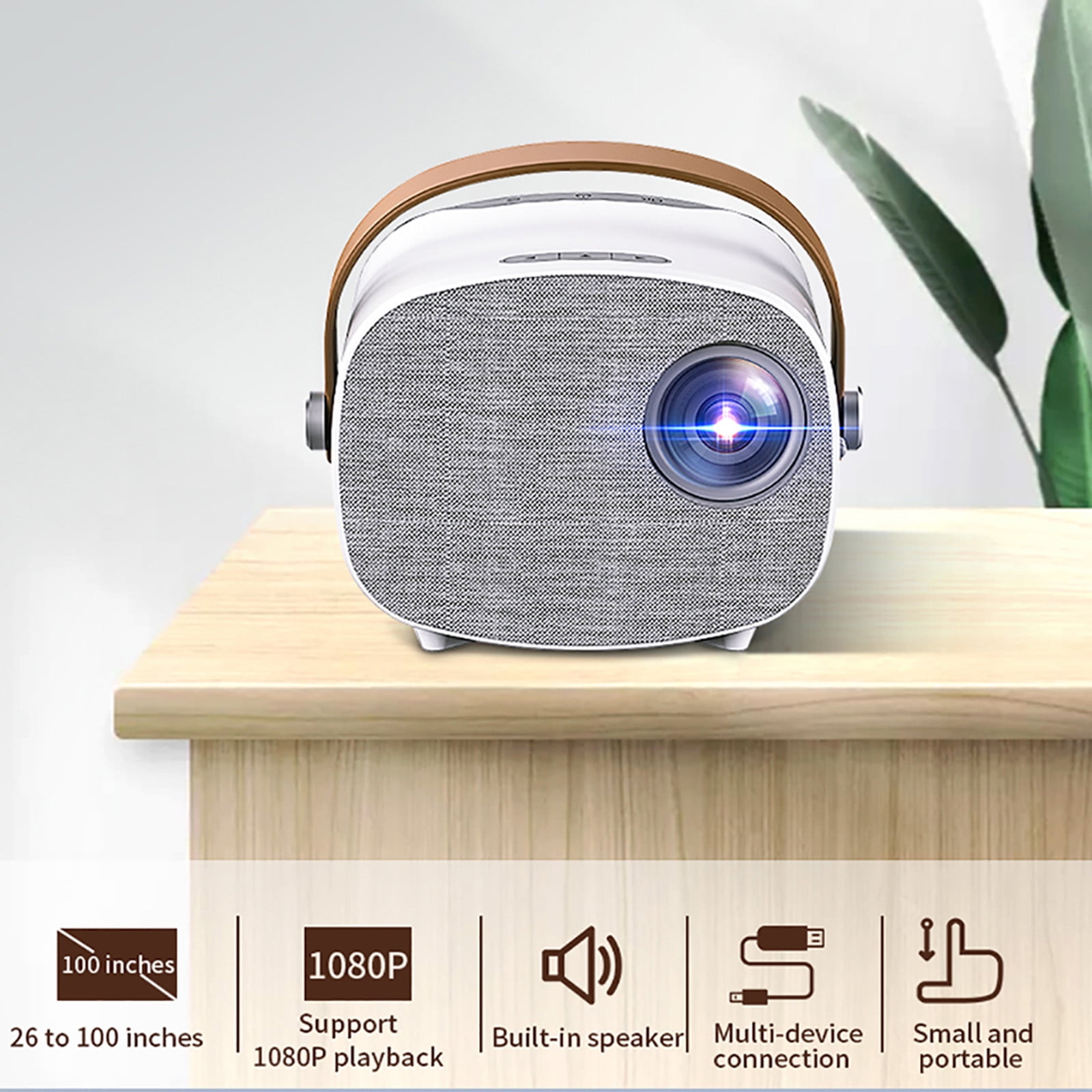Mini Projector Household-border LED Mini HD Portable Projector ...
