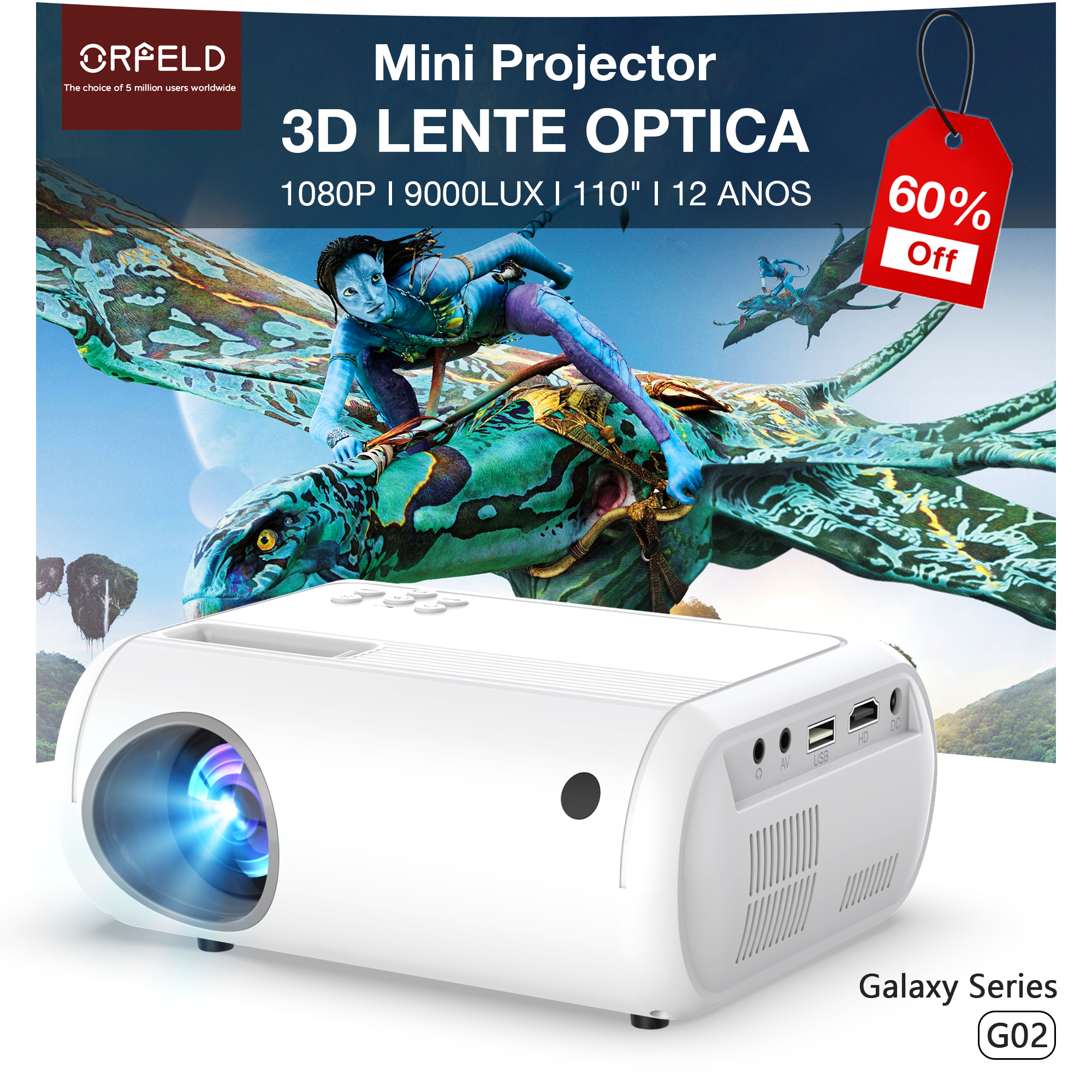 Vuygyu Wireless Projector Screen Projector Screen High Peak Mini