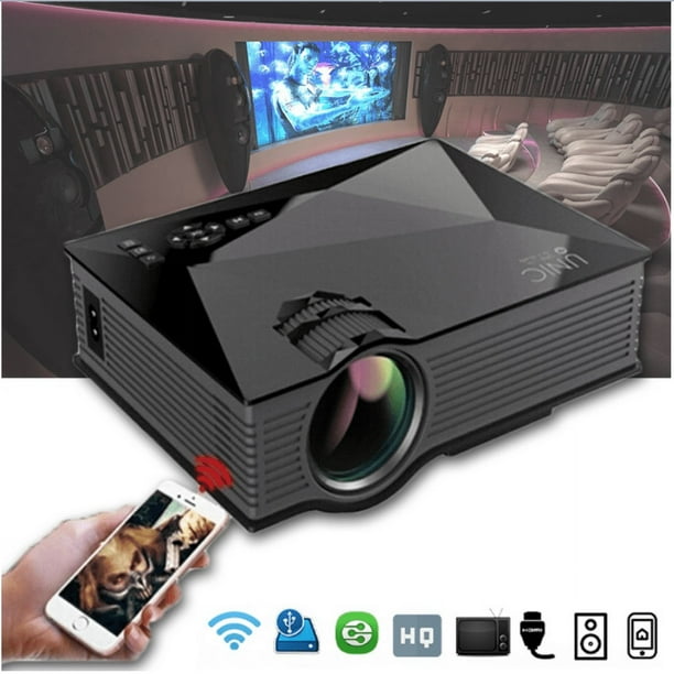 Mini Projector Portable Multimedia Home Cinema Theater LED Projection ...