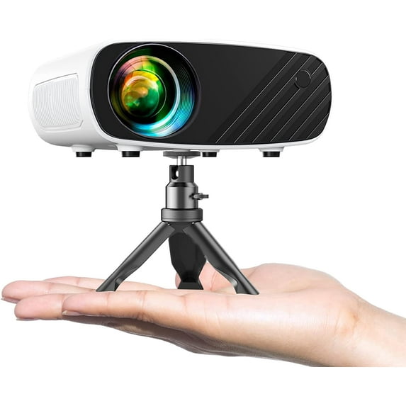 Mini Projector, Portable Projector for iPhone, 7000L with Synchronize ...