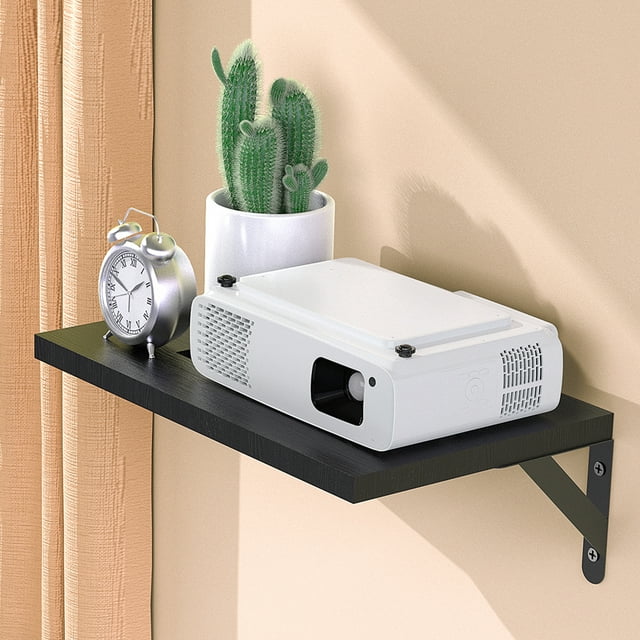 Mini Projector Shelf for Wall Mount, Black Projector Wall Mount Shelf ...