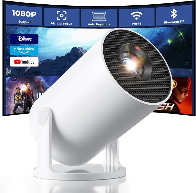 Mini Projector with WiFi and Bluetooth - Built-in Apps, Smart Portable ...
