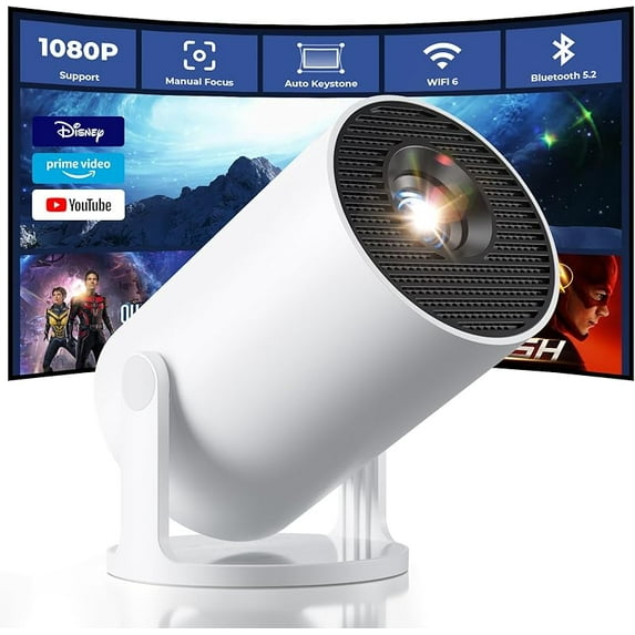 Mini Projector with WiFi and Bluetooth - Built-in Apps, Smart Portable ...