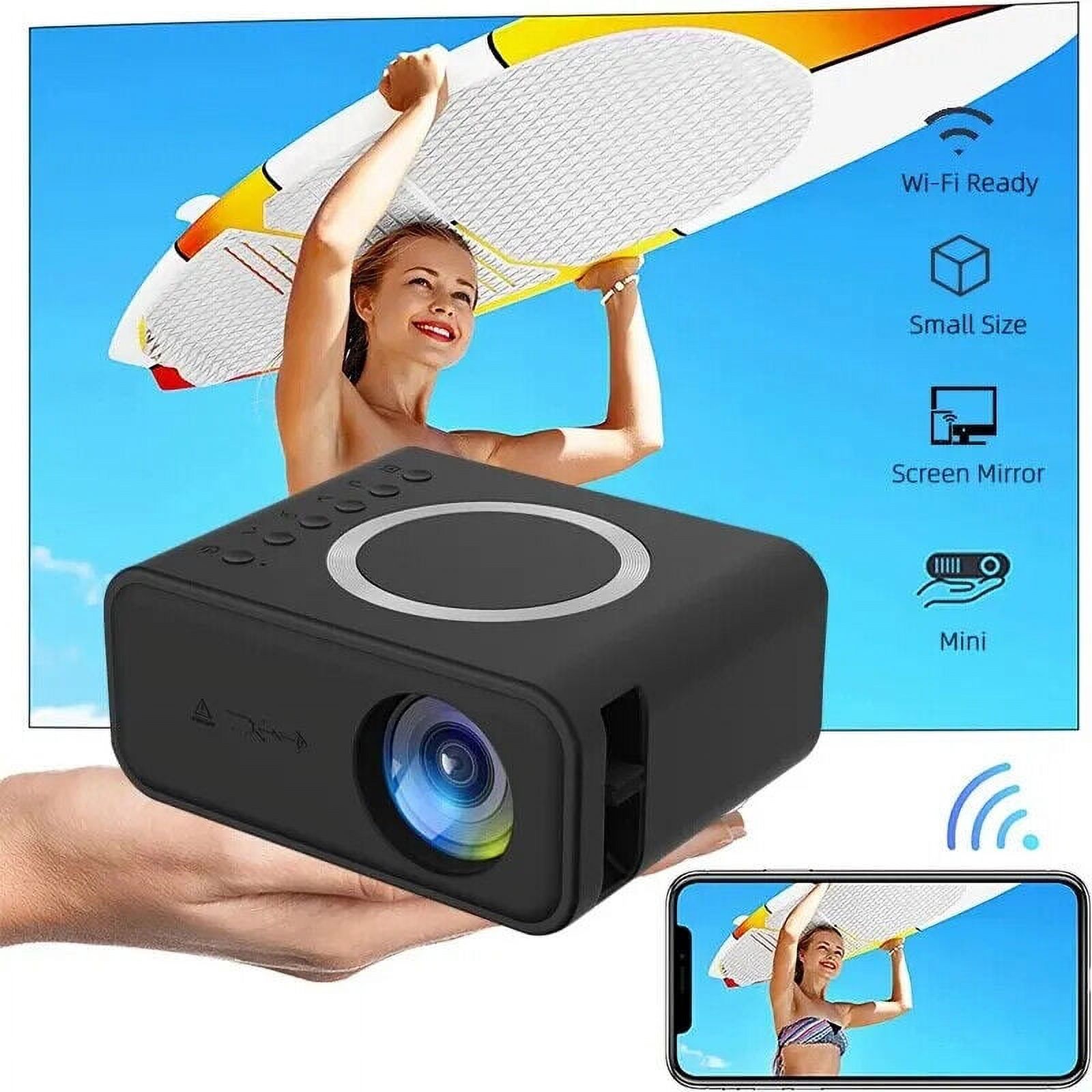 Mini Projector, YT300 1080P Full HD Home Theater Movie Projector with ...