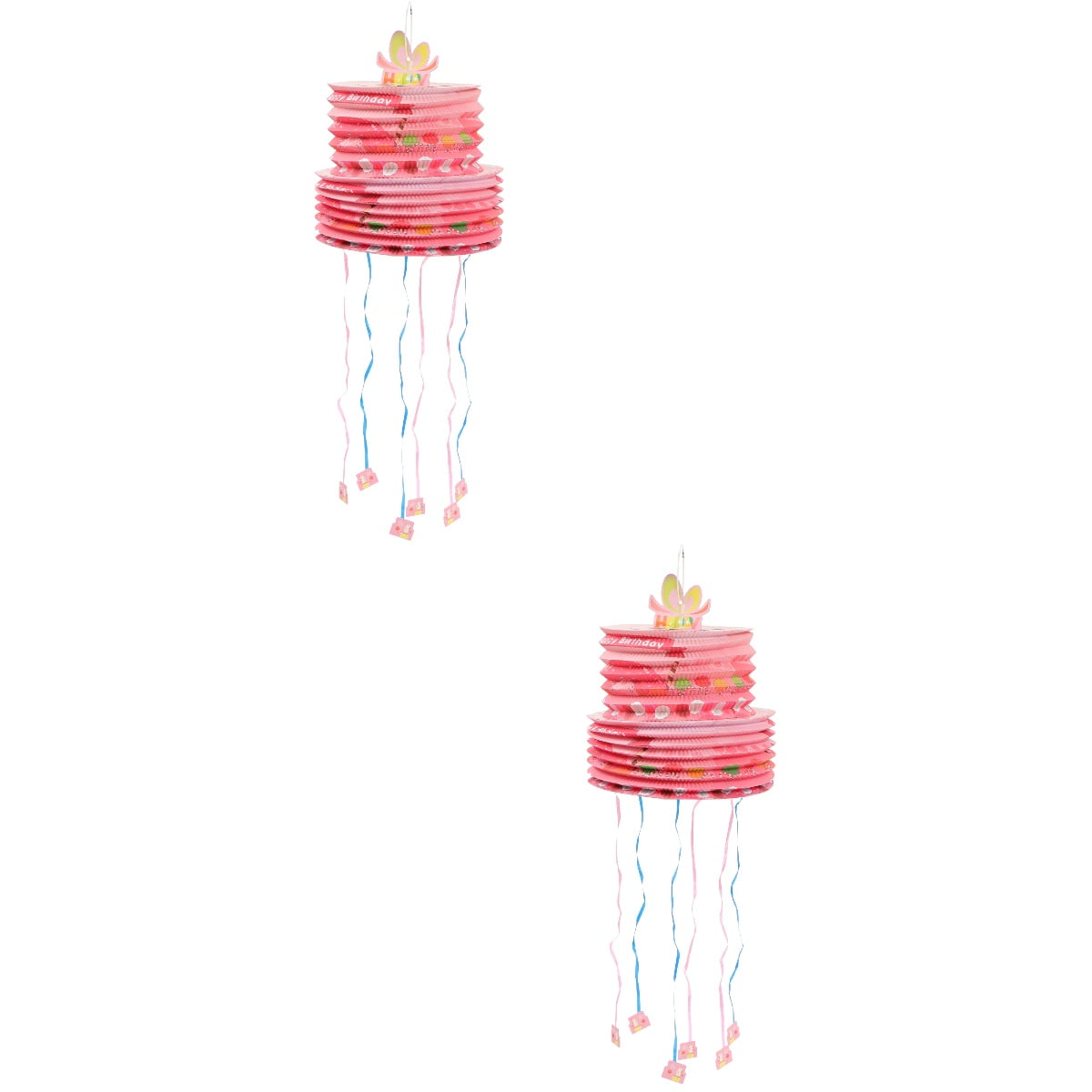 Mini Pull Pina 2 Count Birthday Party Supply Children Game Pinata Toy ...