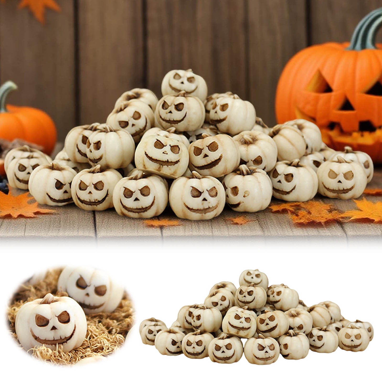 Mini Pumpkin Decorations 20 Halloween Mini Pumpkin Figurines Halloween ...