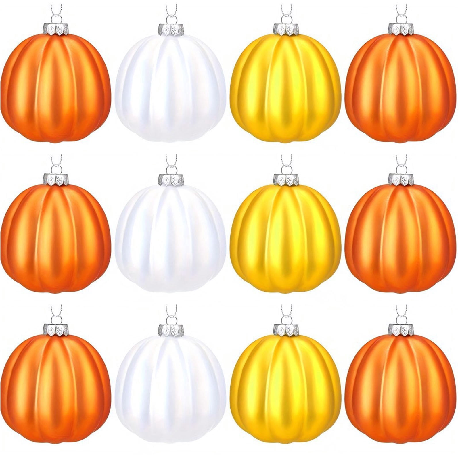 Mini Pumpkin Hanging Ornaments 12Pcs Fall Harvest Decorations Farmhouse ...