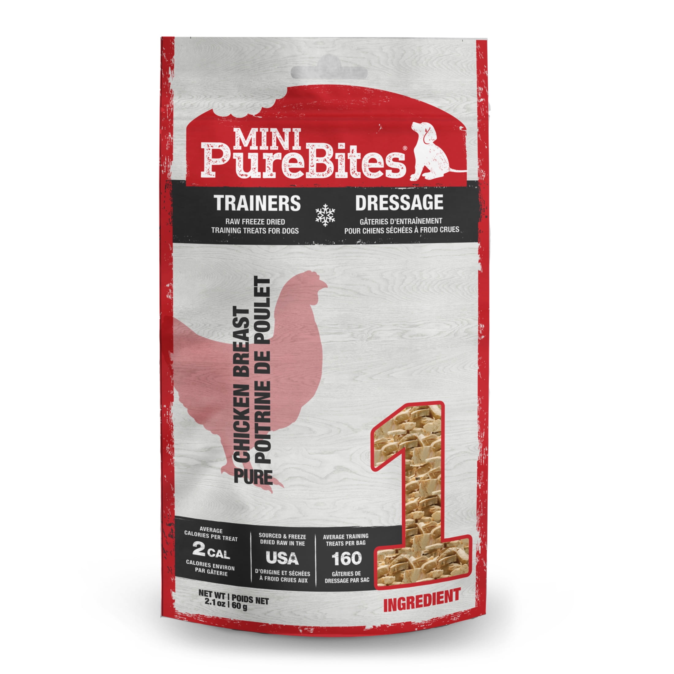 PureBites, Mini-PureBites Chicken Treats, 2.1oz, Small Dogs - Walmart.com