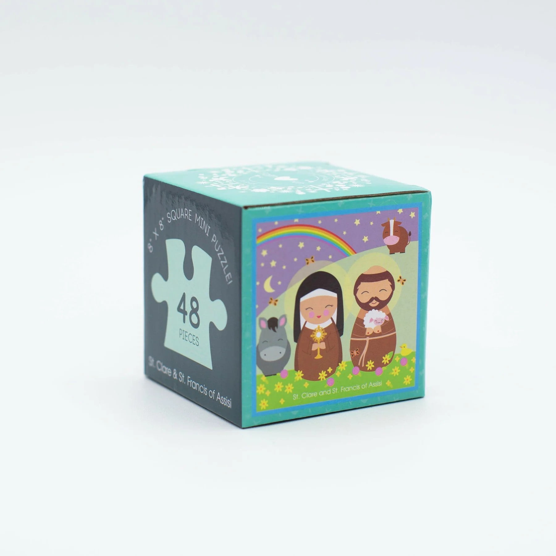 Mini Puzzle: St. Clare & St. Francis of Assisi NEW Puzzle 8 x 8 sq ...