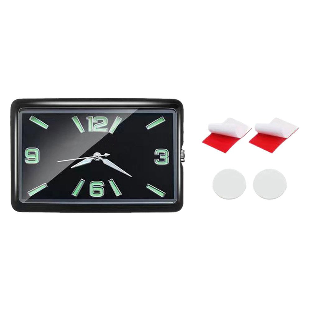 Mini Quartz Analog Watch Stick-On Clock Luminous Access For Car 2024 ...