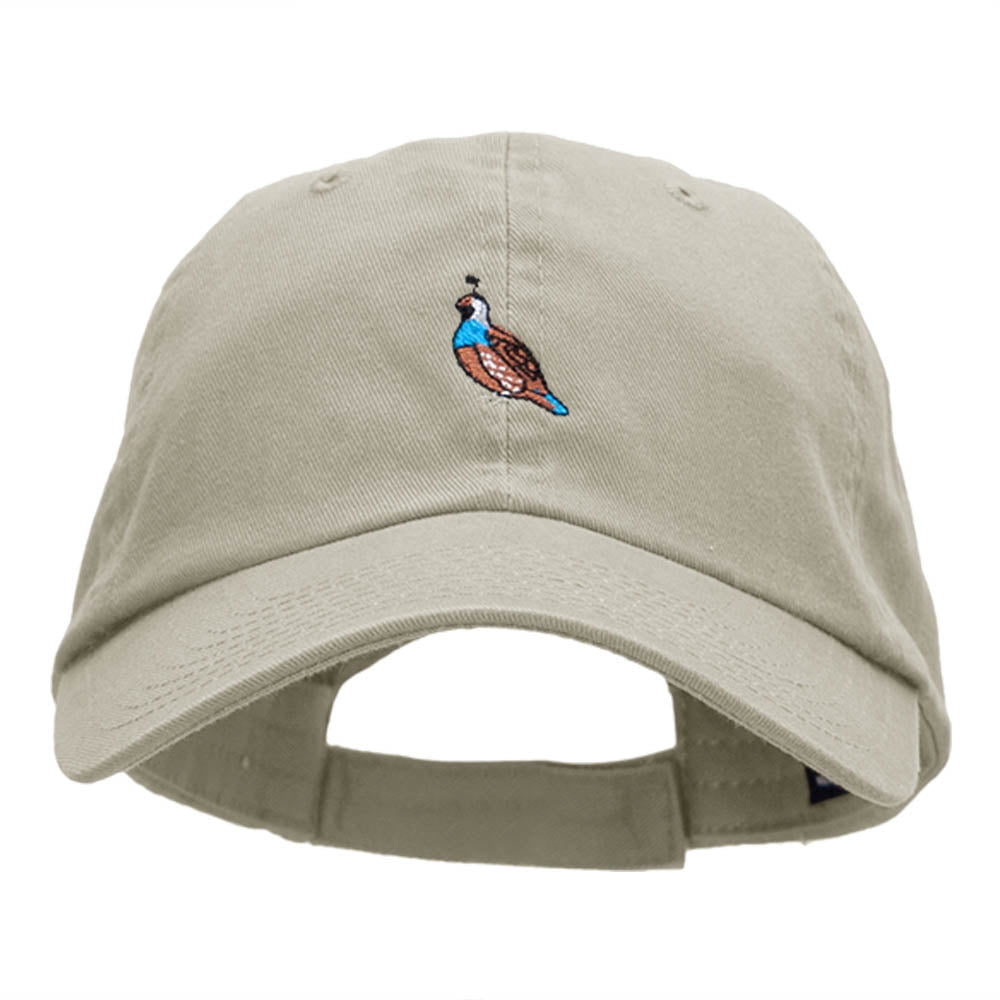 Mini Quial Embroidered Low Profile Dyed Cotton Twill Cap - Putty OSFM ...