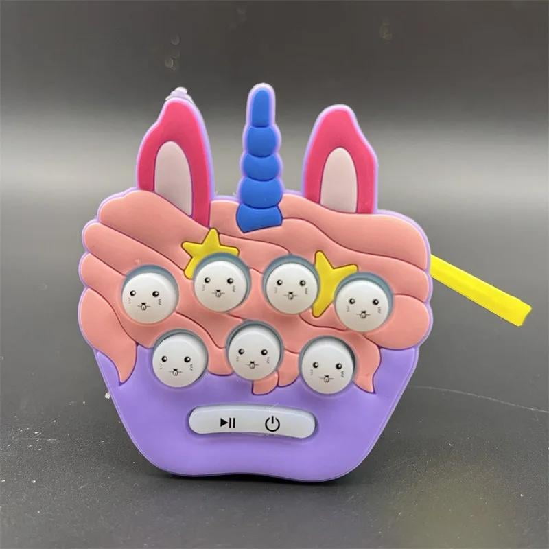 Mini Quick Push Electronic Gaming Machine Light Up Game Whack-a-mole ...