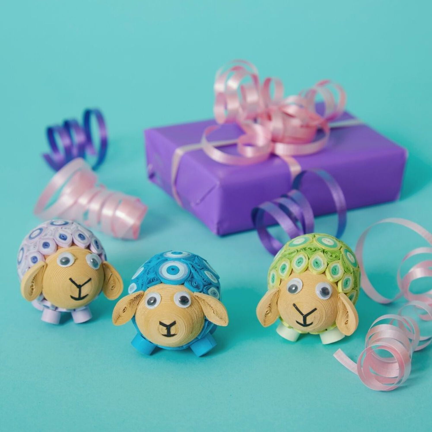 Mini Quilled Paper Easter Lamb Set of 3 - Walmart.com