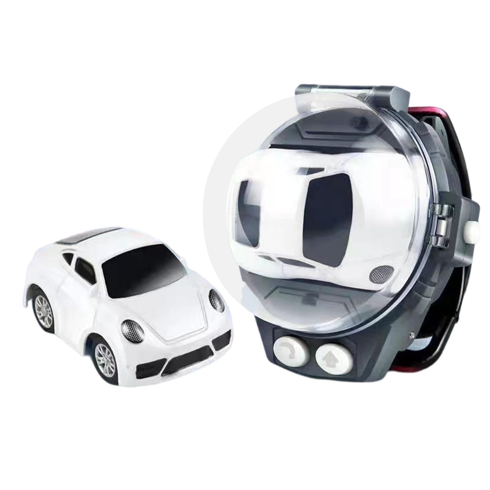 Mini RC Car Set - LED Light Effect - Cute Styling - Rechargeable - Anti ...