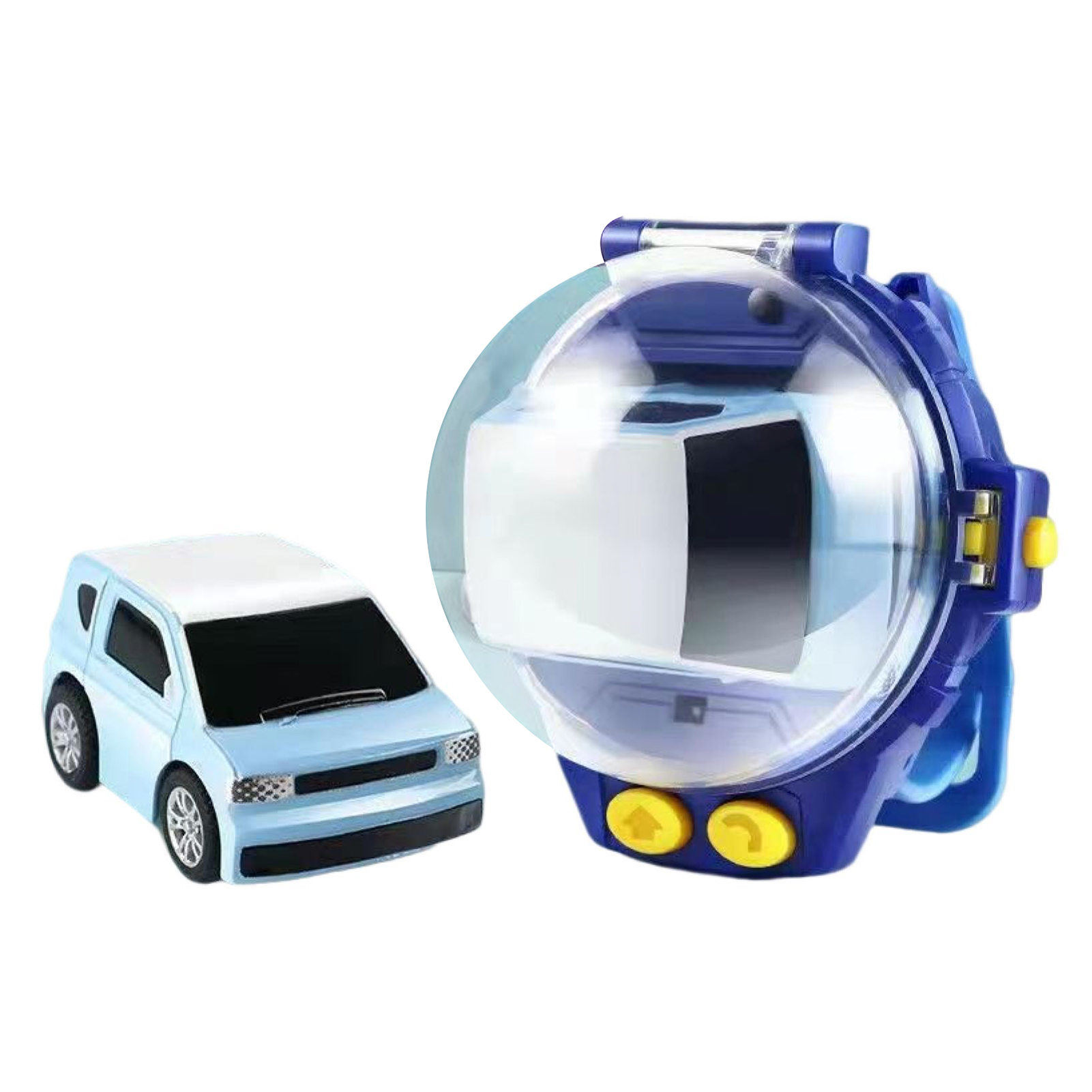 Mini RC Car Set - LED Light Effect - Cute Styling - Rechargeable - Anti ...