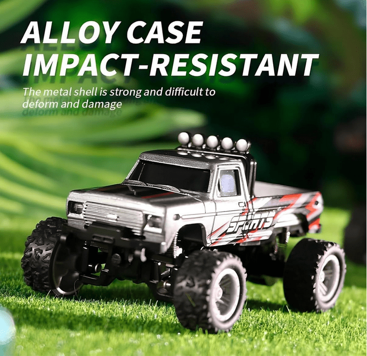 Mini RC Monster Truck, Mini RC Monster Truck 1:64 Scale Alloy, 2.4 Ghz ...