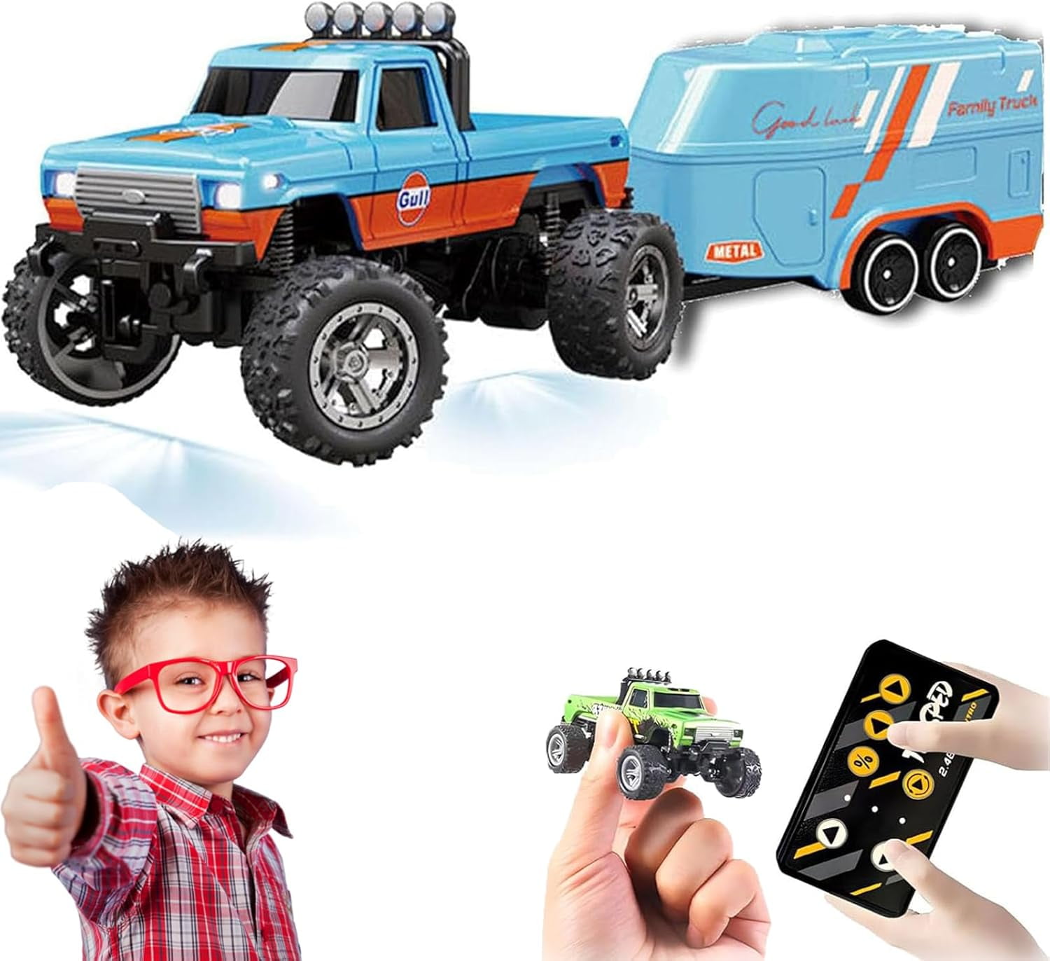 Mini RC Monster Truck, RC Monster Truck, Tiny Truck RC, RC Semi Truck ...