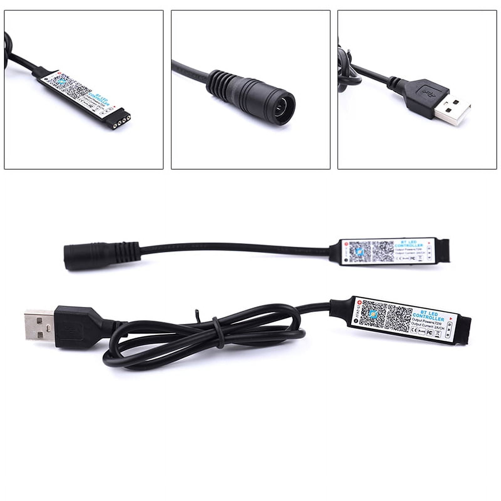 Mini RGB Bluetooth-compatible Controller Music LED Light Strip ...