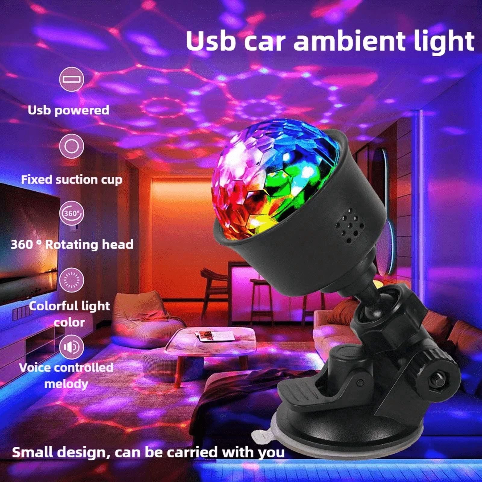 Mini RGB LED Disco Projector Light, USB Powered Auto Rotating Stage ...