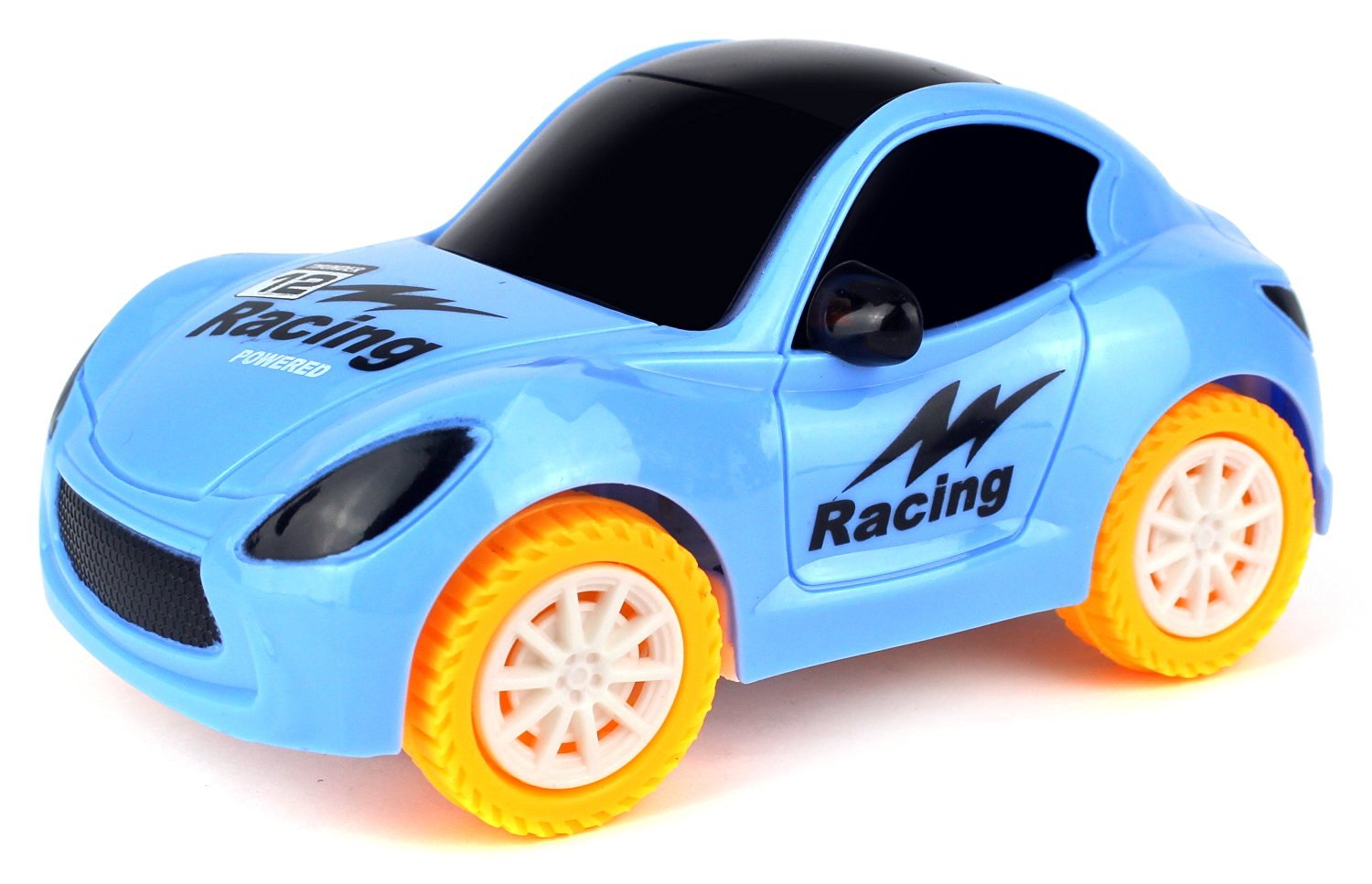 Mini Racing 3D Coupe Battery Operated Bump and Go Toy Car w/ Flashing ...