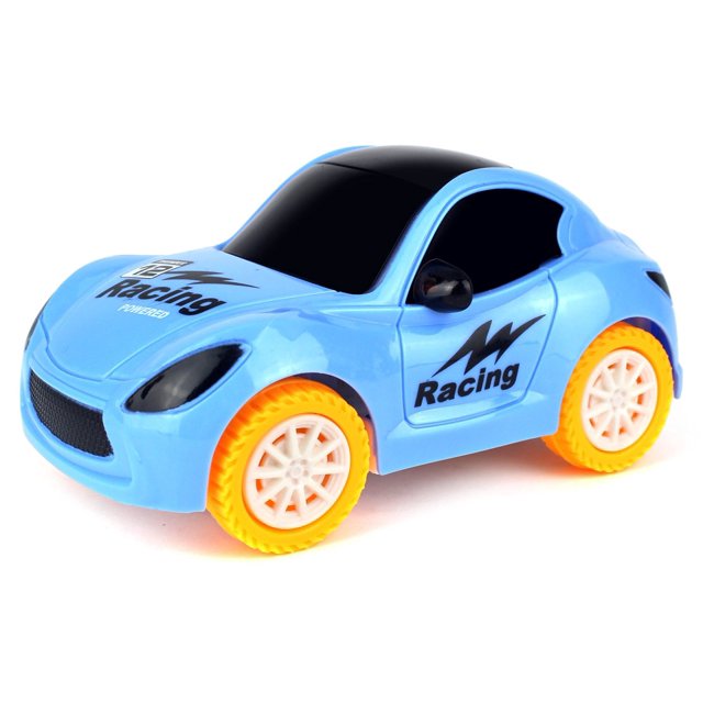 Mini Racing 3D Coupe Battery Operated Bump and Go Toy Car w/ Flashing ...