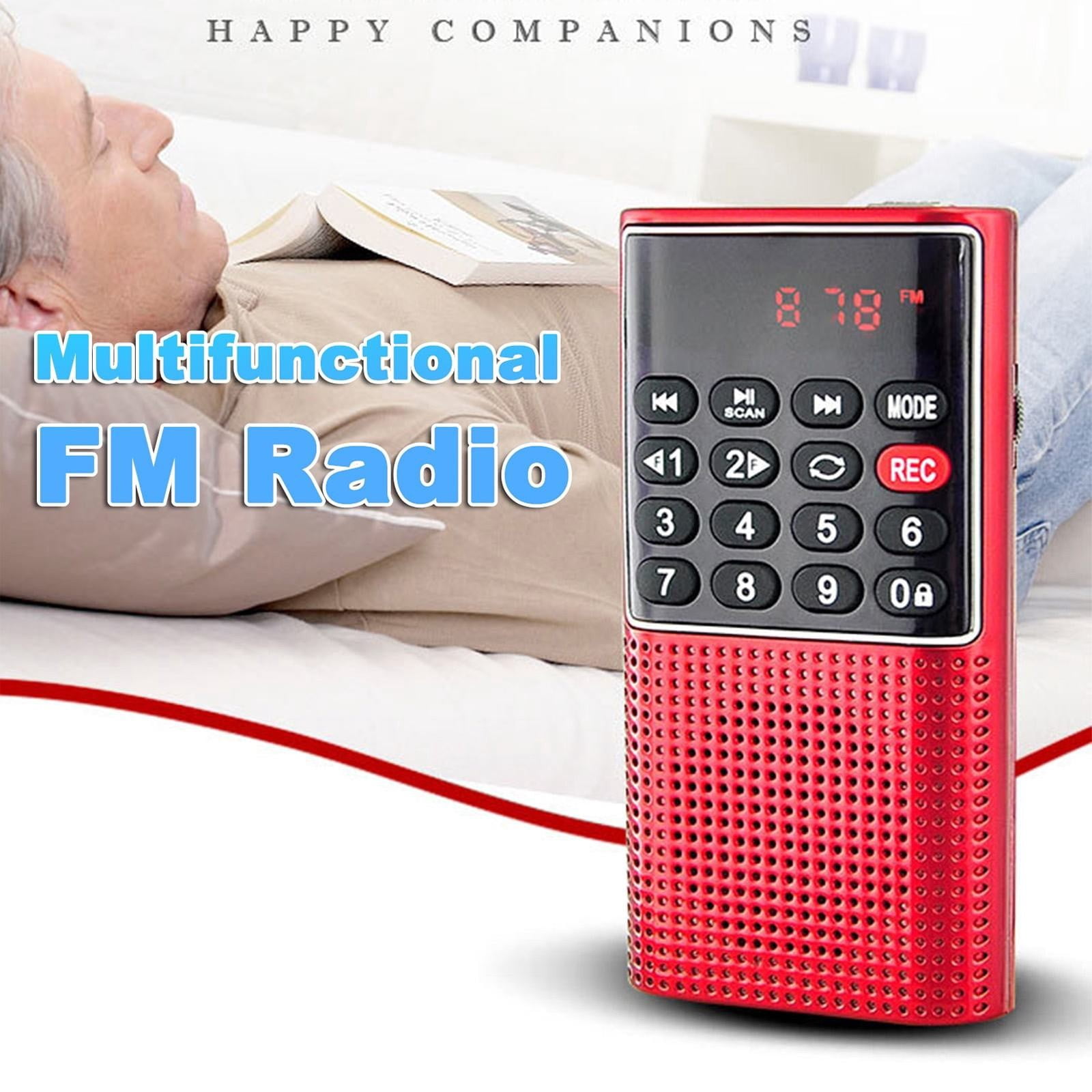 Mini Radio, Mini Portable FM Radio – Rechargeable Pocket Radio ...