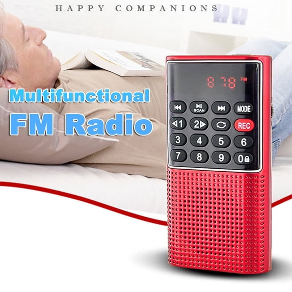 Mini Radio, Mini Portable FM Radio – Rechargeable Pocket Radio ...