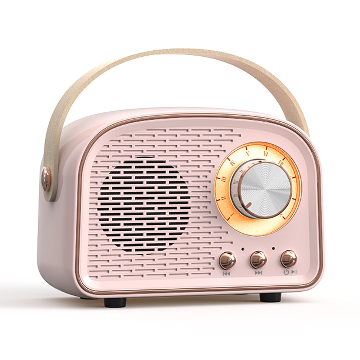 Mini Radio Portable FM Receiver TWS Stereo Bluetooth Speaker Wireless ...