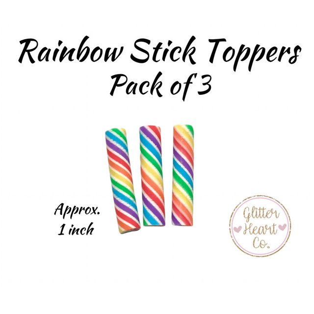 Mini Rainbow Stick Toppers - Walmart.com