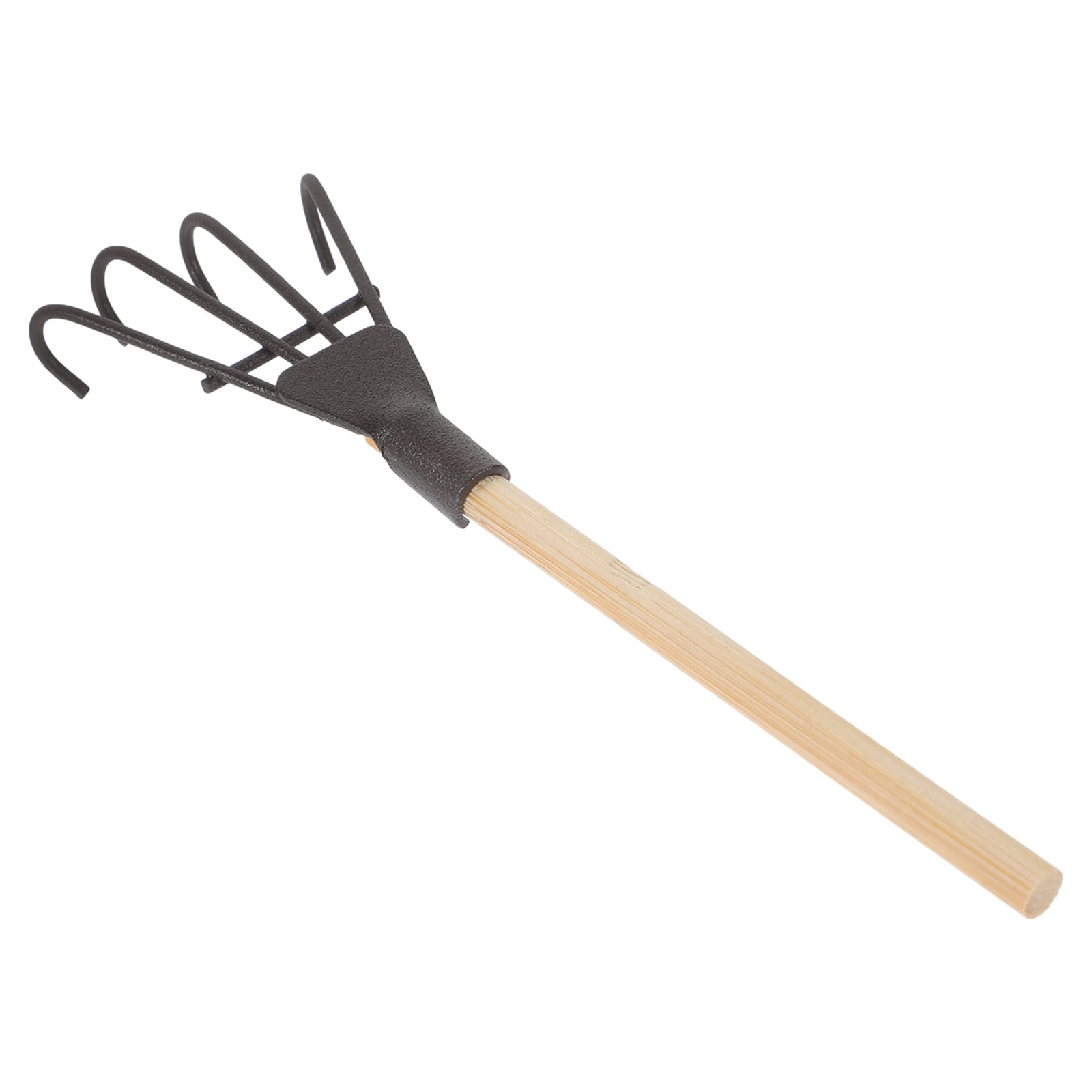 Metal Rake Decor Small Ashes Rakes Toy Miniature Child Black - Walmart.com