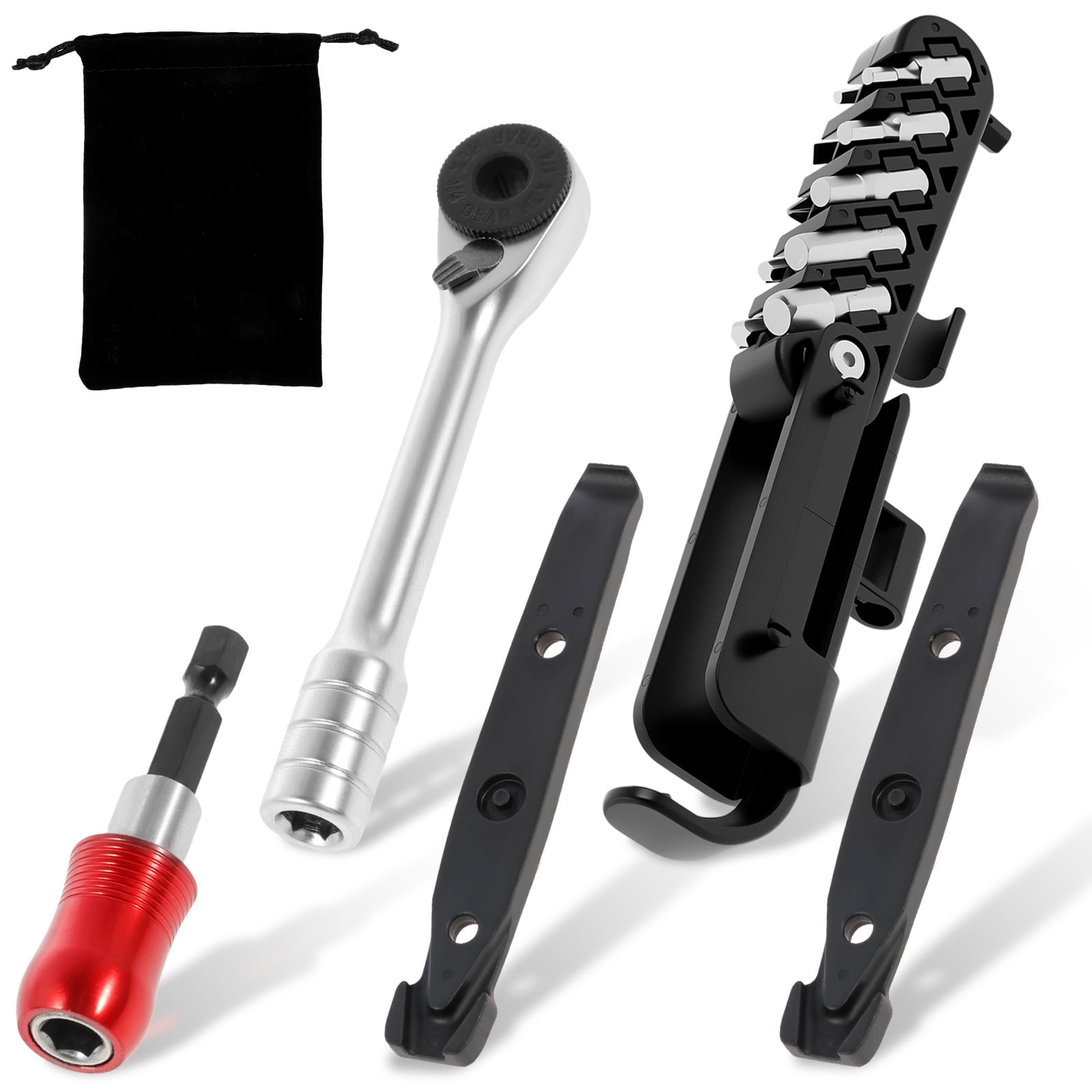 Mini Ratchet Wrench Tool Set Multifunctional Bicycle Ratchet Wrench ...