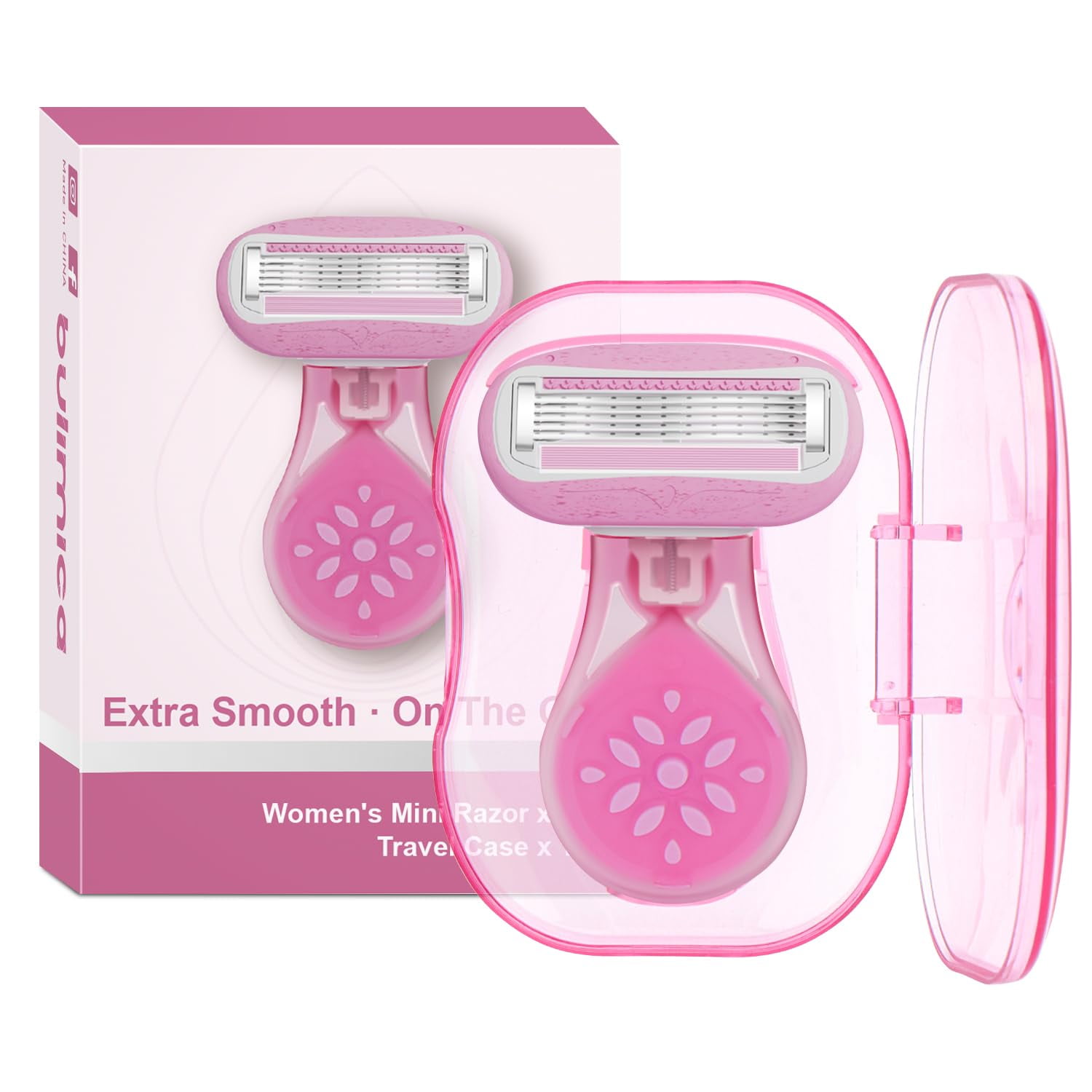 Mini Razors for Women On The Go, Extra Smooth 5-Blade Shaving Razors ...
