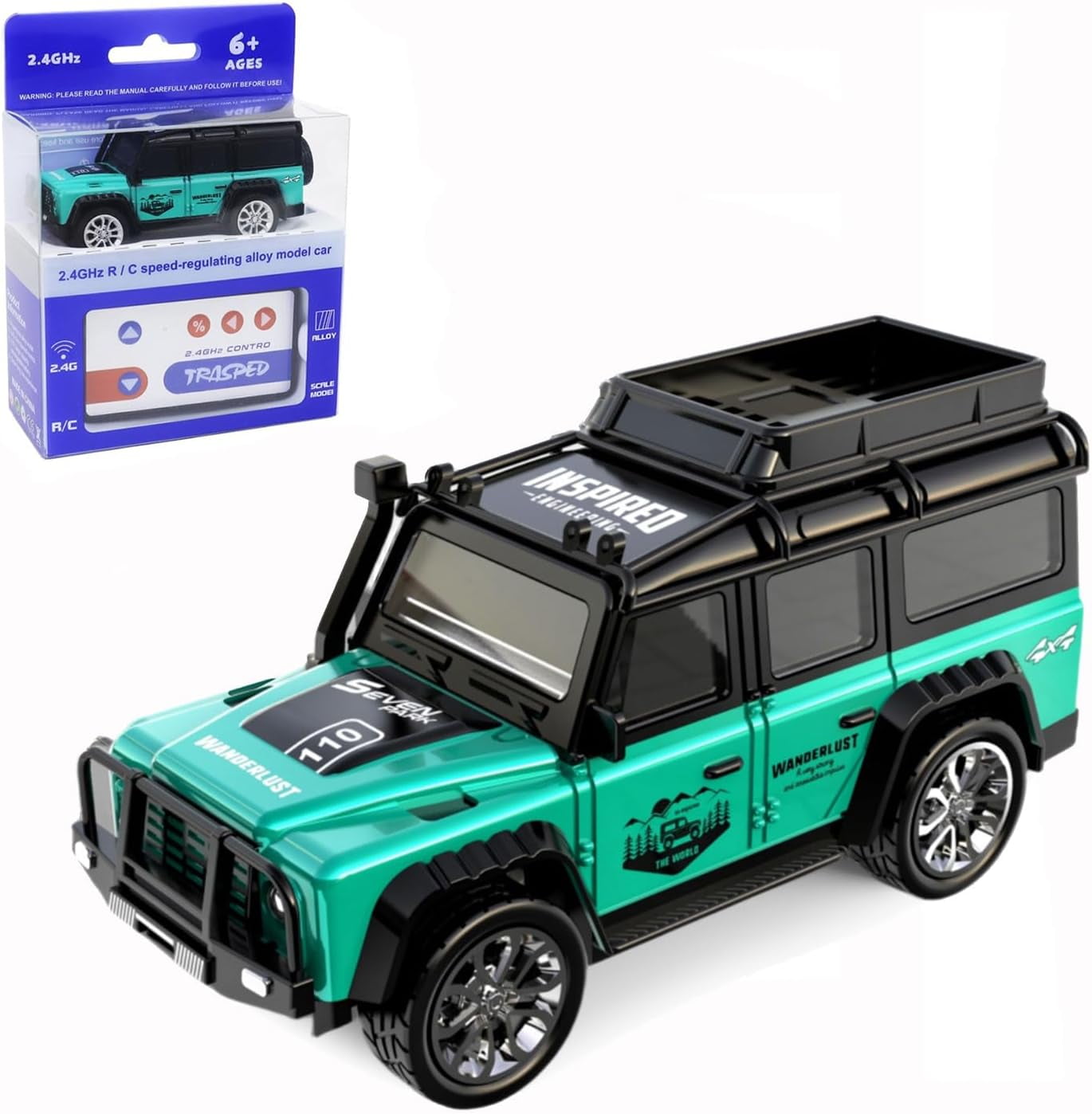 Mini Rc Drift Car, 1/64 Scale Alloy Truck, Remote Control 4x4 Off-Road ...