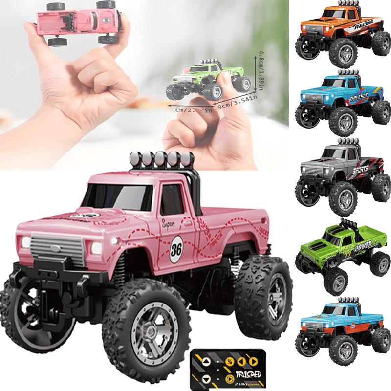 Mini Rc Monster Truck,1/64 Rc Car,Paint Mini Rc Monster Truck,Mini ...