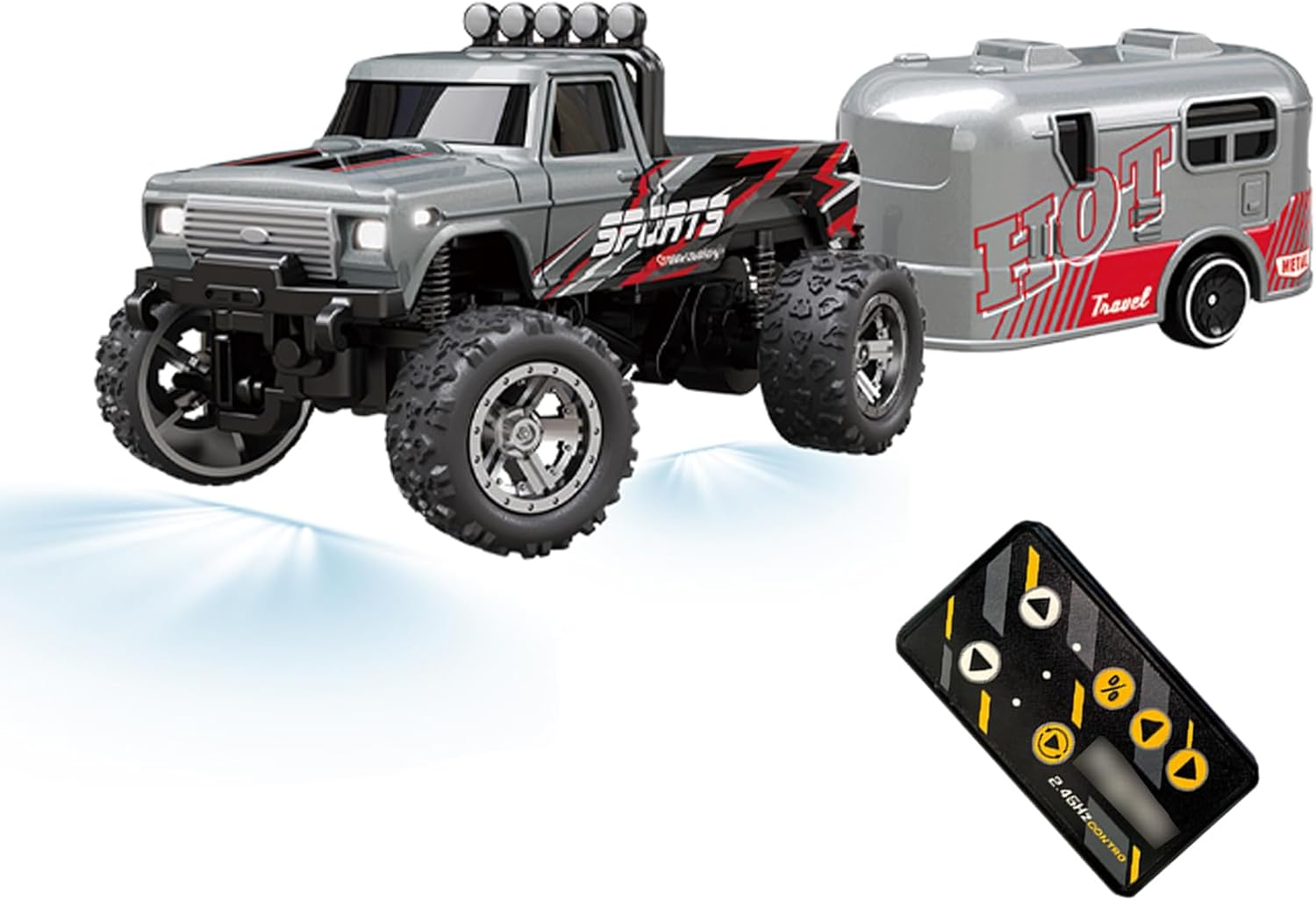 Mini Rc Monster Truck - 1/64 Remote Control Mini Rc Monster Truck with ...