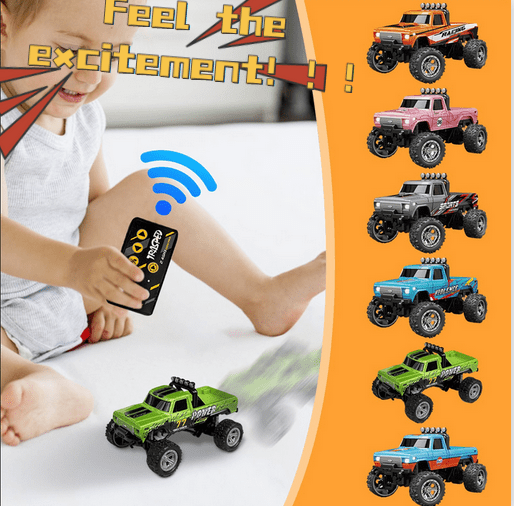 Mini Rc Monster Truck, 1/64 Scale Monster Truck Remote Control Car with ...