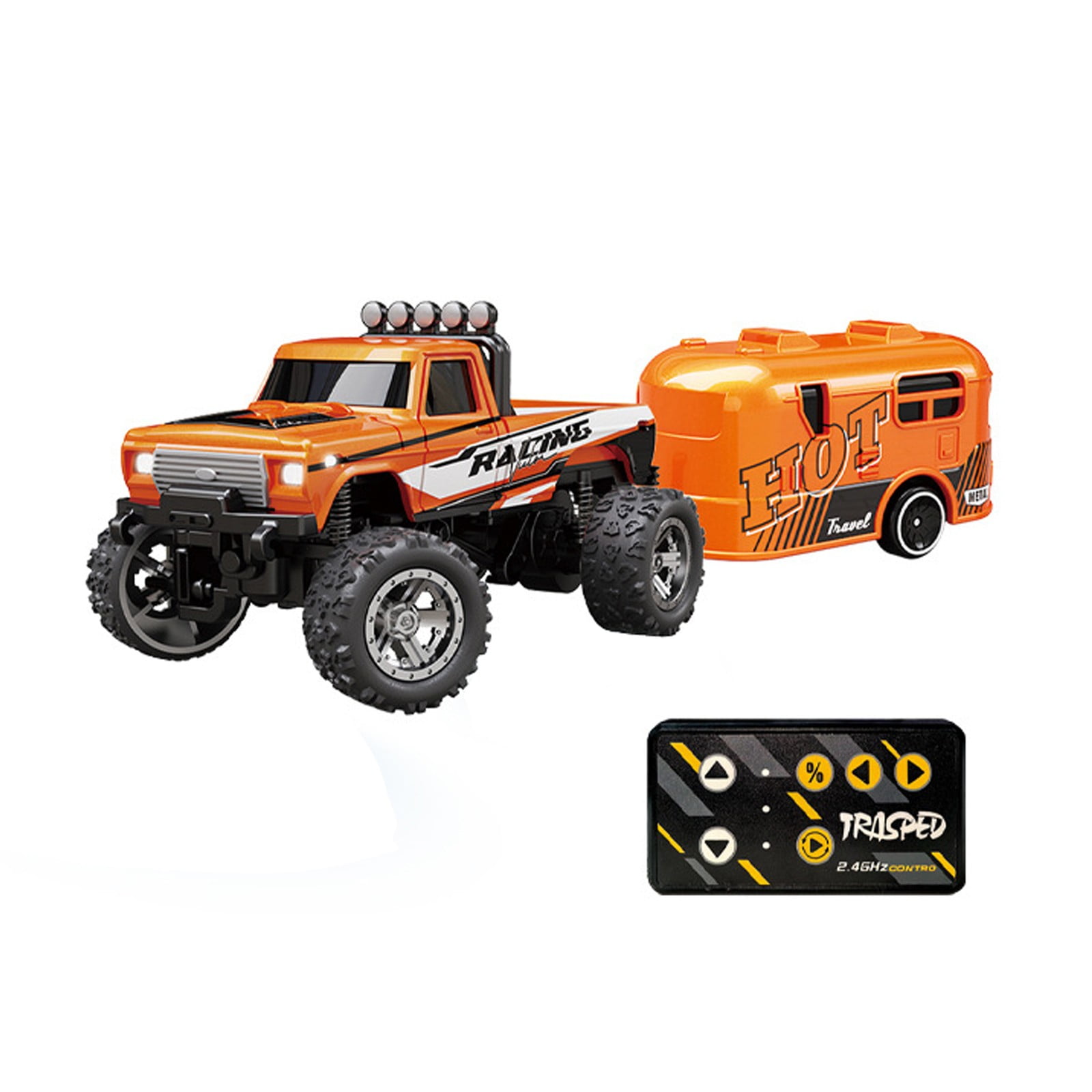 Mini Rc Monster Truck, 1/64 Scale Monster Truck Remote Control Car with ...