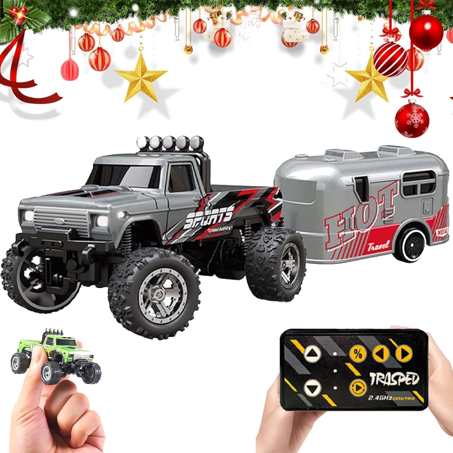 Mini Rc Monster Truck, Mini Monster Trucks, 1:64 Scale Monster Truck ...