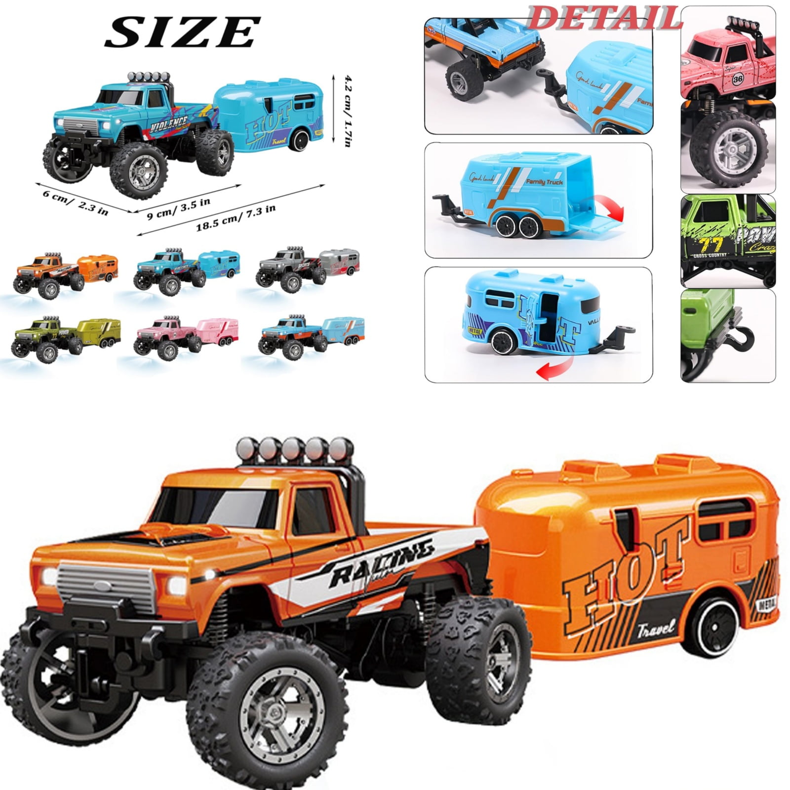 Mini Rc Monster Truck, Monster Truck Remote Control Car, Rechargeable ...