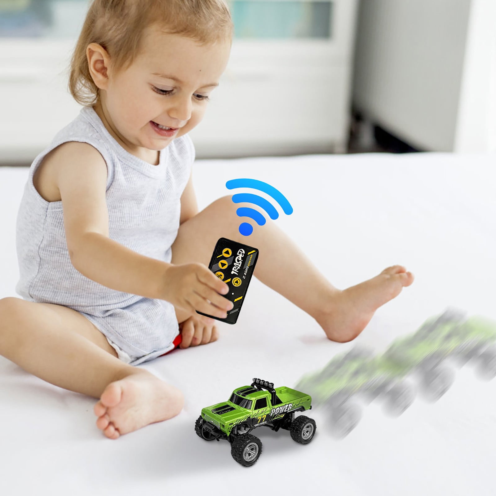 Mini Rc Monster Truck, Mini Rc Remote Control Truck , 1/64 Scale ...