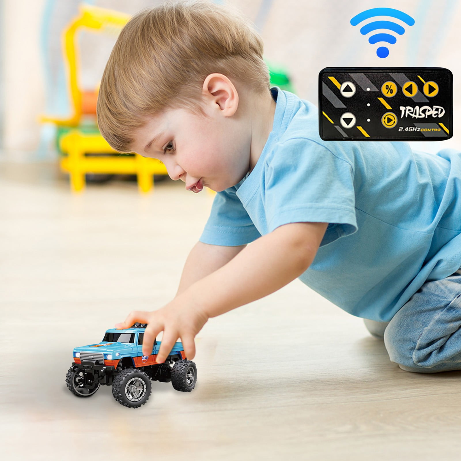 Mini Rc Monster Truck, Mini Rc Remote Control Truck , 1/64 Scale ...