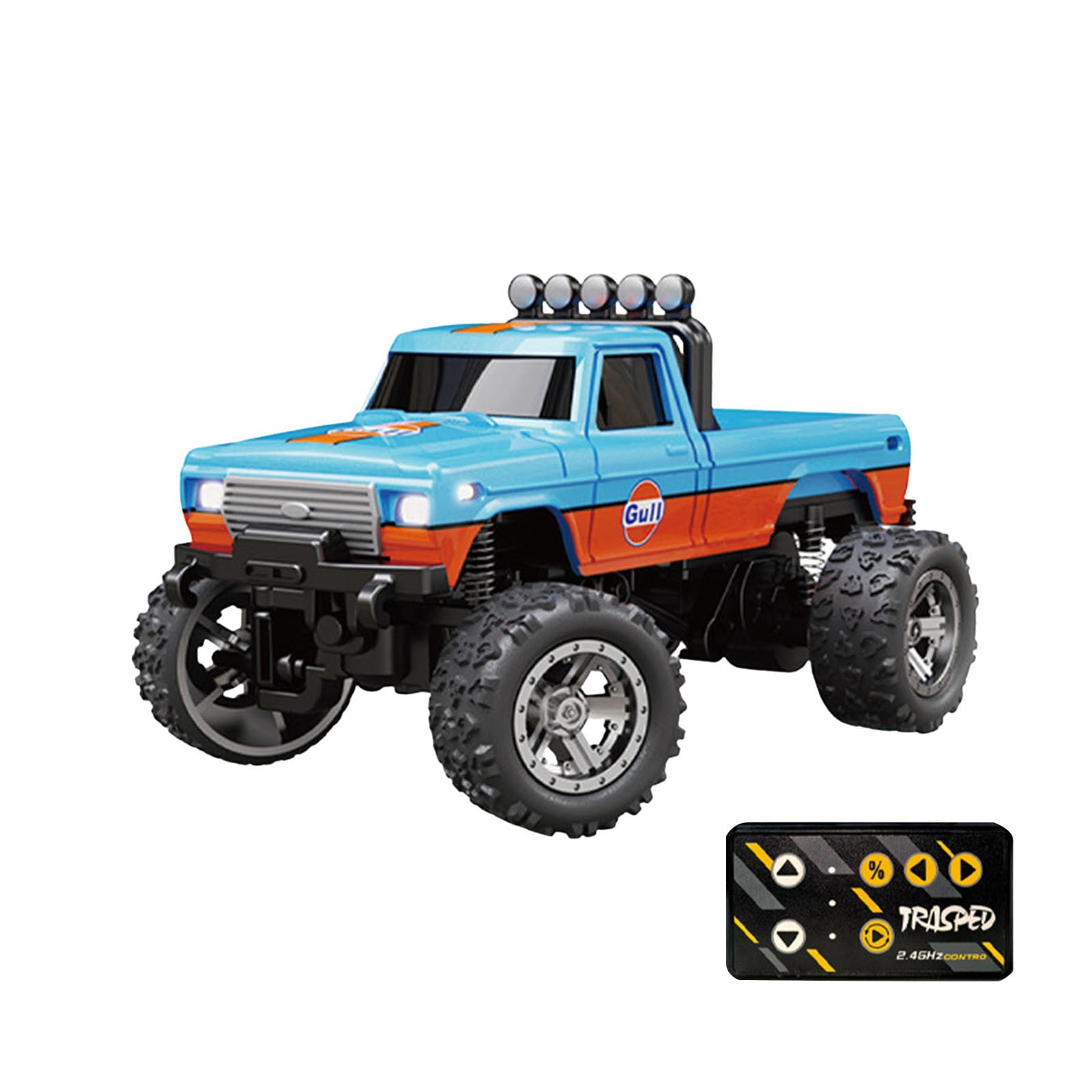 Mini Rc Truck 1/64 Scale Mini Trucks 2.4g Remote Control Car USB ...