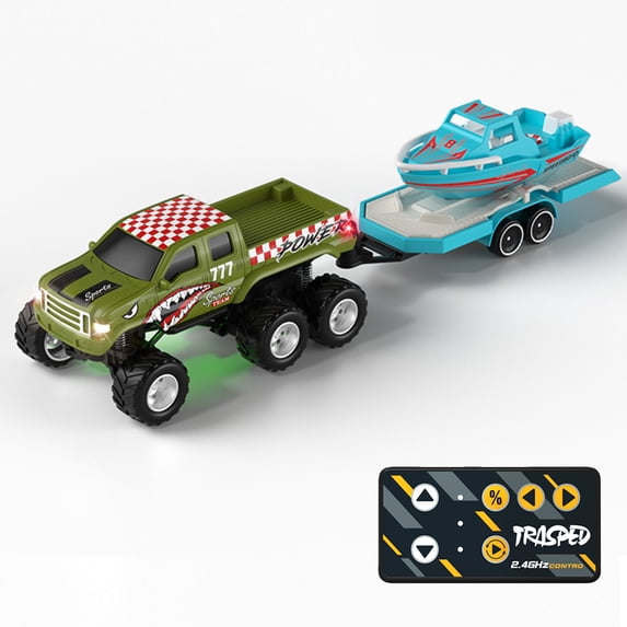 Mini Rc Truck, 1:64 Scale Monster Truck Remote Control Car with ...