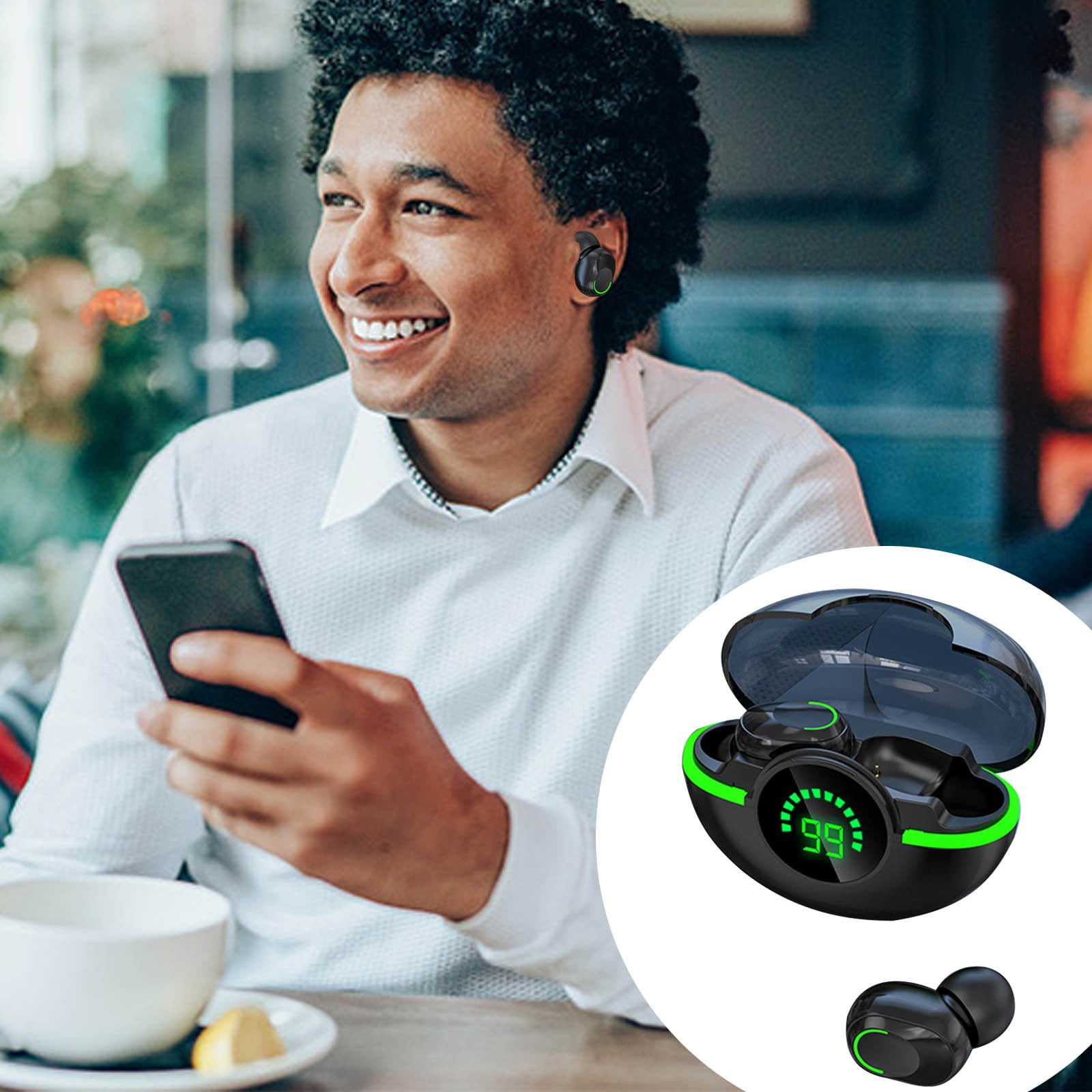 Mini Realistic Wireless Gaming Headset Version 5.3 Digital Stereo ...